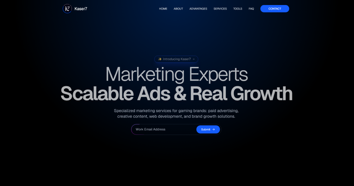 Kaser7 - Marketing Experts & Scalable Ads & Real Growth